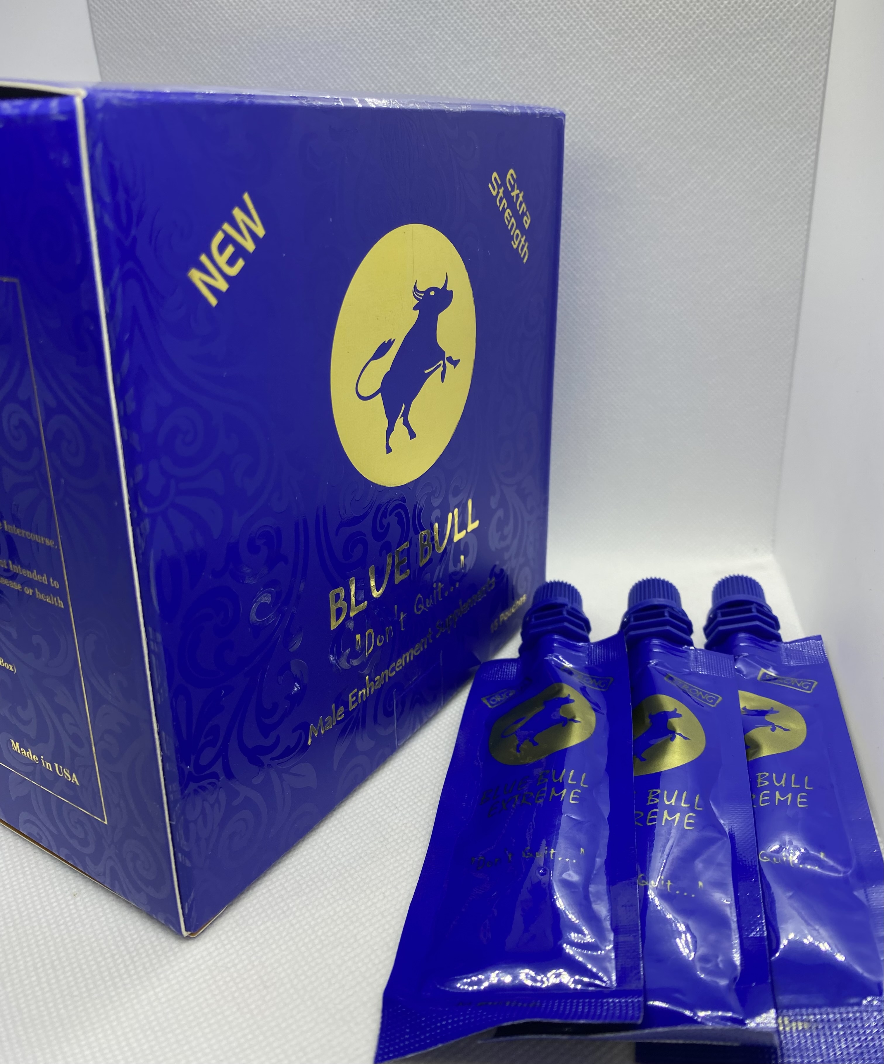 Blue Bull – Longer Stronge – USA Edition – 12 X 22 Gram Sachets – VarietyM